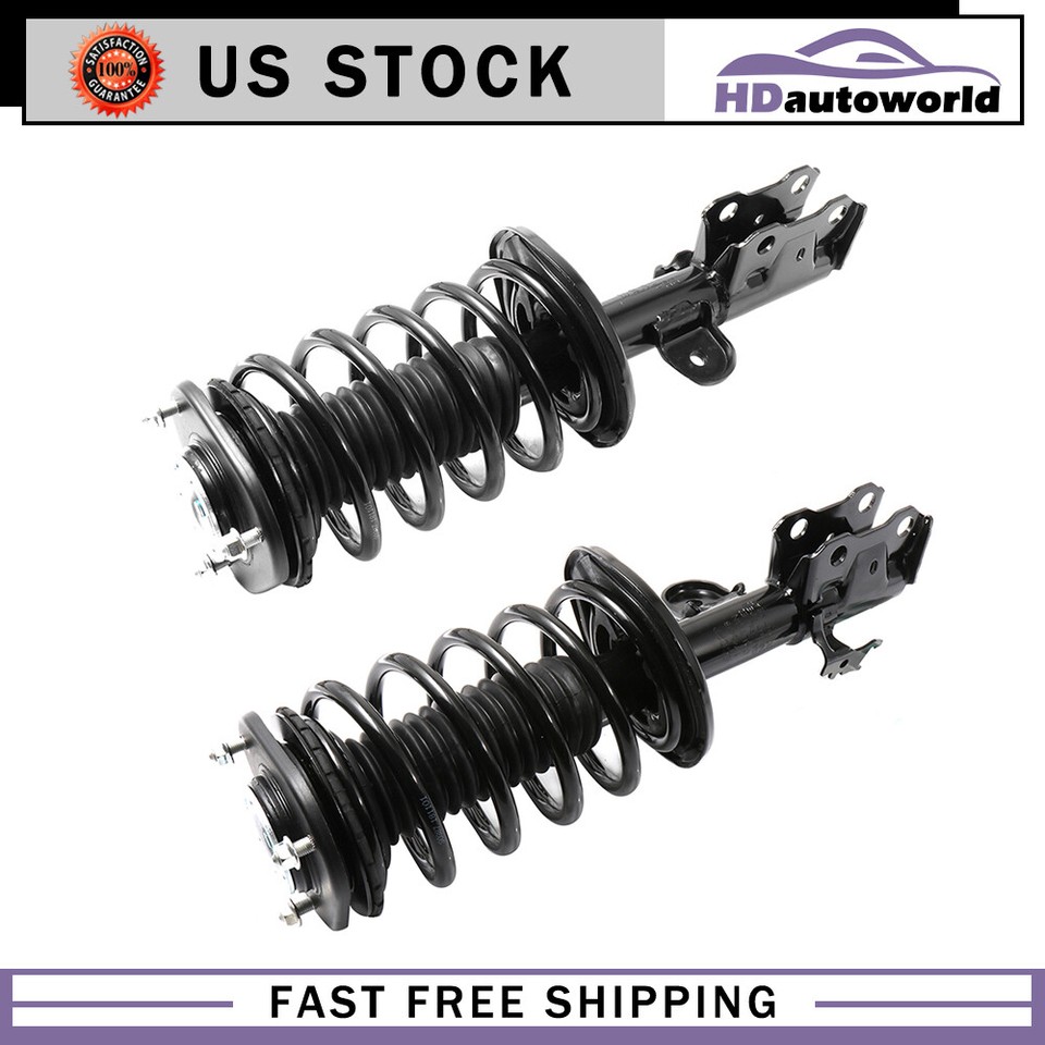 Pair Front Complete Struts Shocks & Coil Springs For 2010-2015 Toyota ...