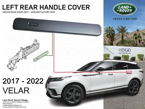 GENUINE LAND ROVER REAR DOOR HANDLE COVER RANGE ROVER VELAR LH NEW ...