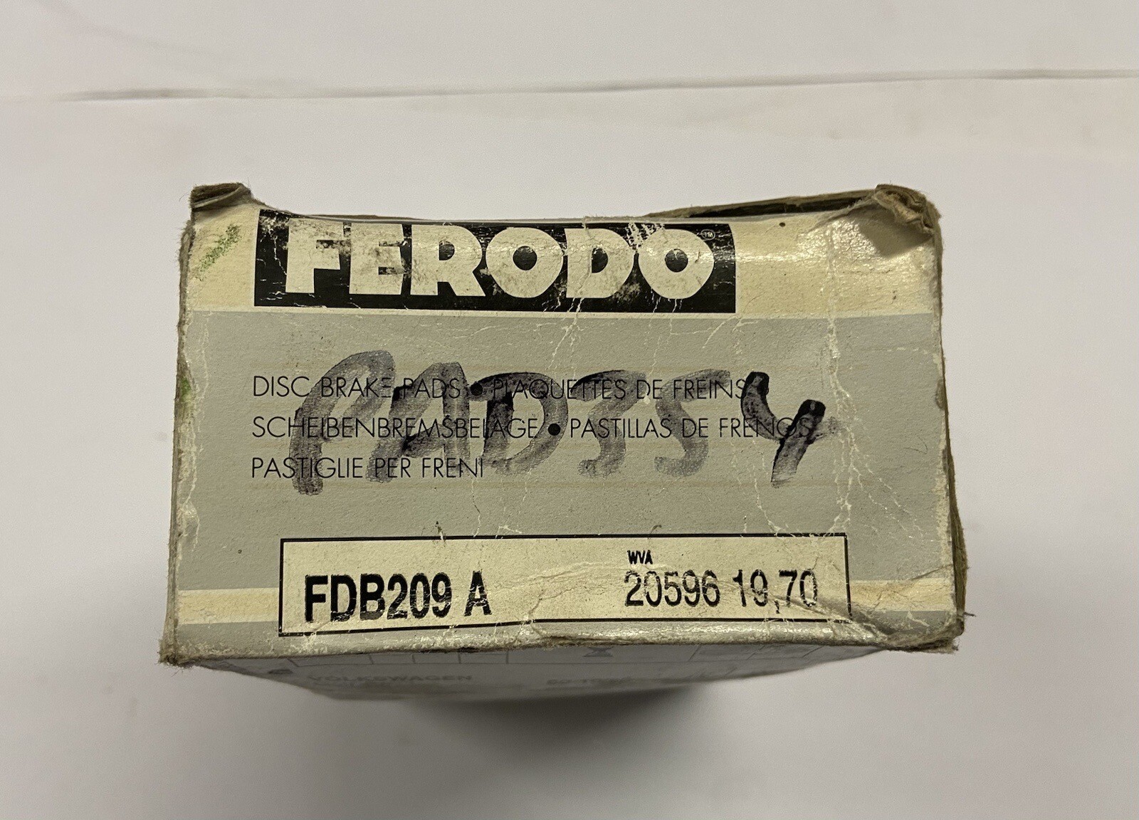 Ferodo Brake Pads FDB209A VW Golf Scirocco Passat Santana | eBay UK