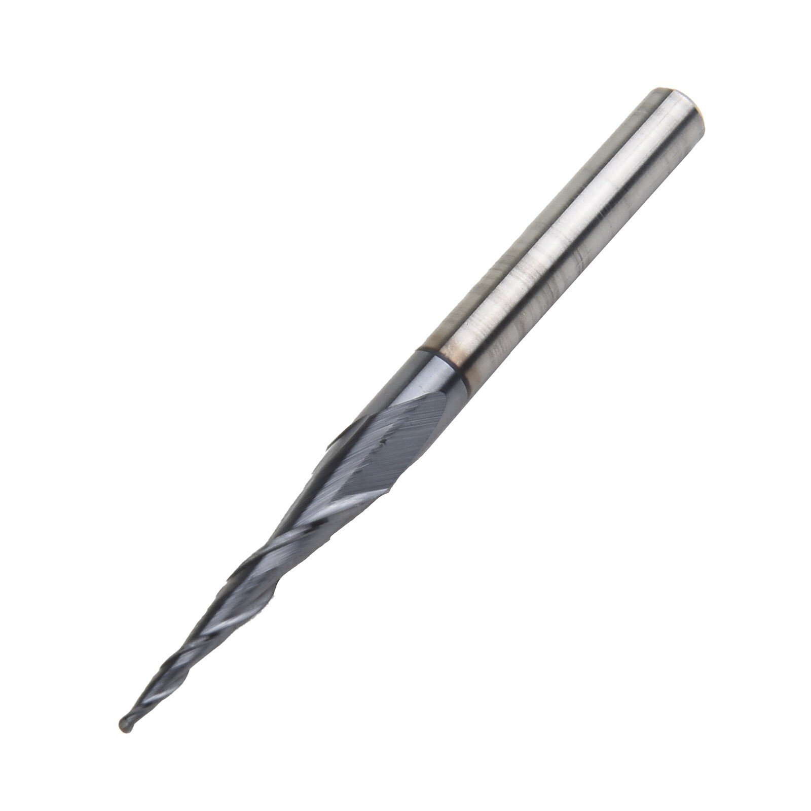Tungsten Carbide Tapered End Mill Ball Nose 2 Flute TiAIN Coat For ...