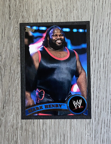 2011 WWE Topps 'Black' | Mark Henry | #69 | 453/999 | Professional ...