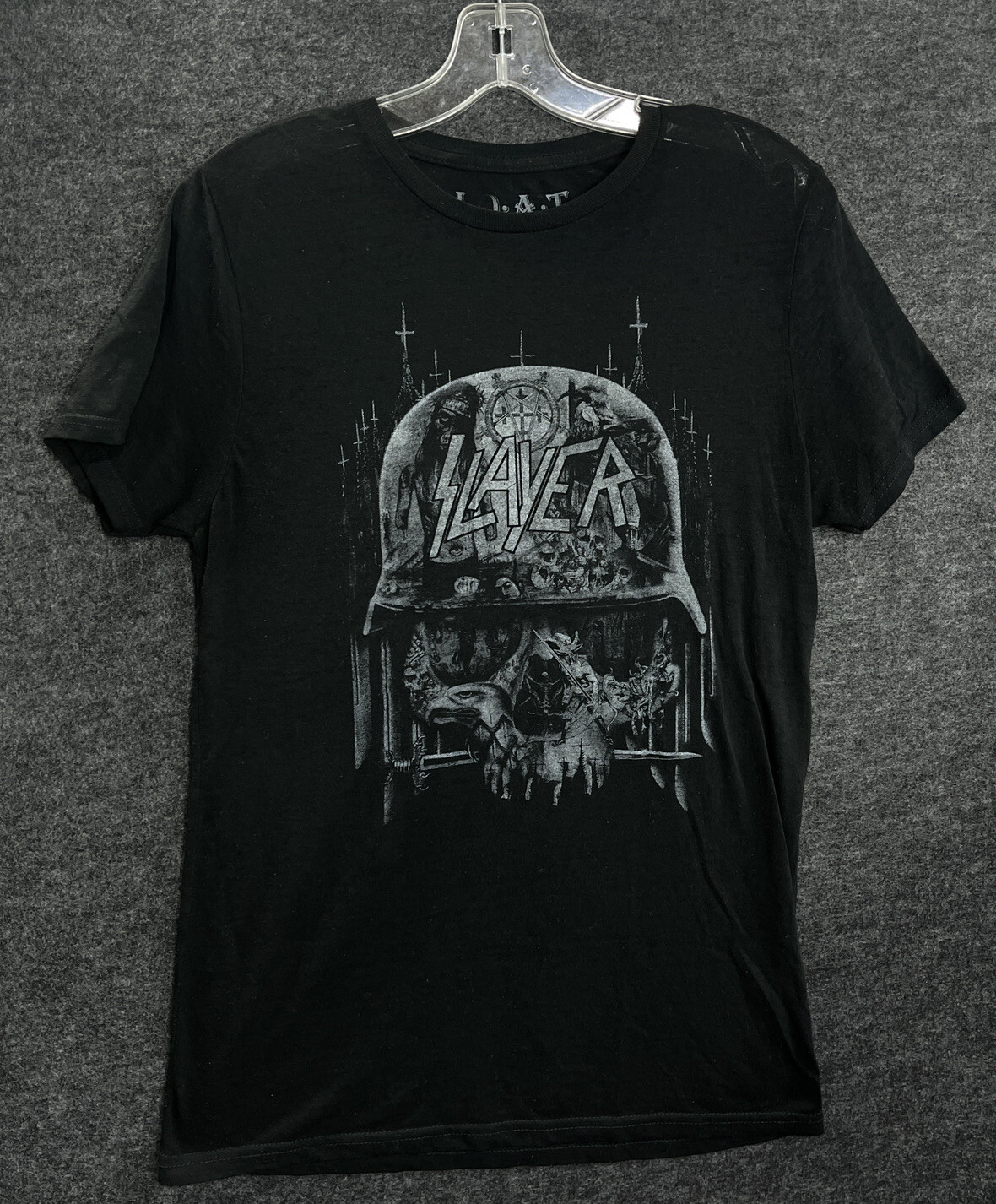 Slayer Albums Collage Art Skull Helmet Black T Shirt … - Gem