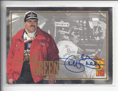 1996 press pass Vip Autograph JEFF GREEN NASCAR | eBay