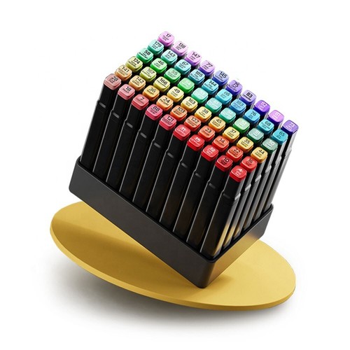 120/ 168/262 color permanent art marker sets, dual tips, for sketching ...