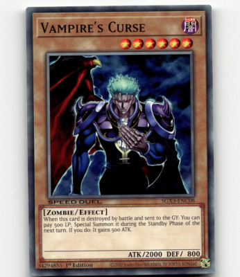 Yugioh Vampire's Curse Speed Duel GX: Duelists of Shadows | eBay