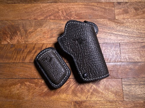 Very Rare Milt Sparks Gray Sharkskin 1911 Pistol Leather Set - Thunder ...