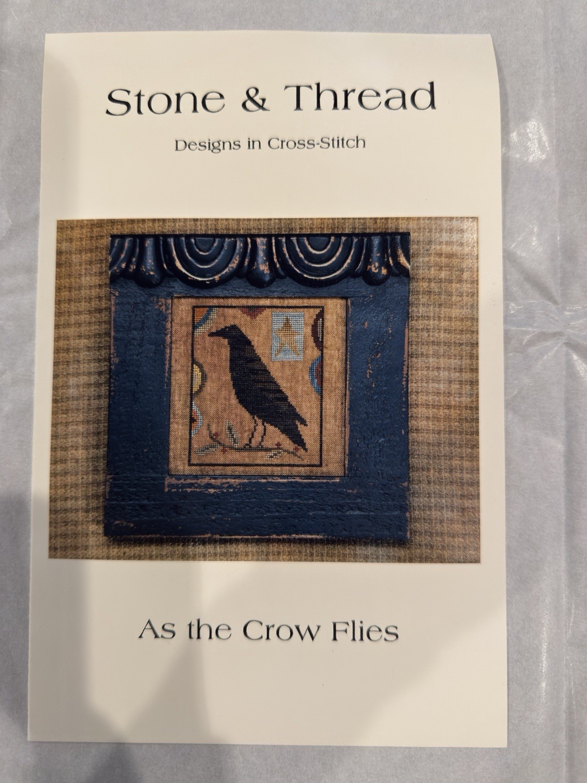 Stone & Thread AS THE CROW FLIES Out Of Print Cross Stitch Pattern | eBay