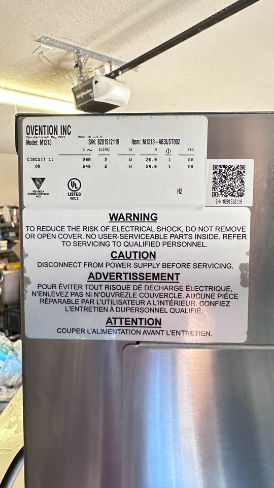 Ovention Matchbox M1313 Ventless Countertop Speed Oven Concession stand ...