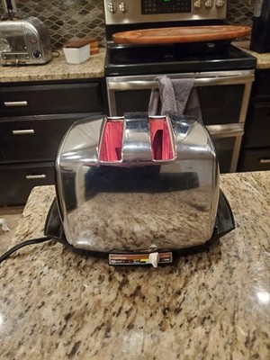 VINTAGE Sunbeam AT-W Chrome Toaster Radiant Control Auto Drop Tested | eBay
