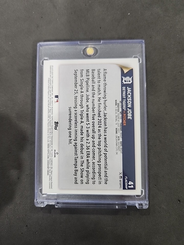 2025 Topps Flagship Collection Jackson Jobe RC #41 Tigers Costco ...