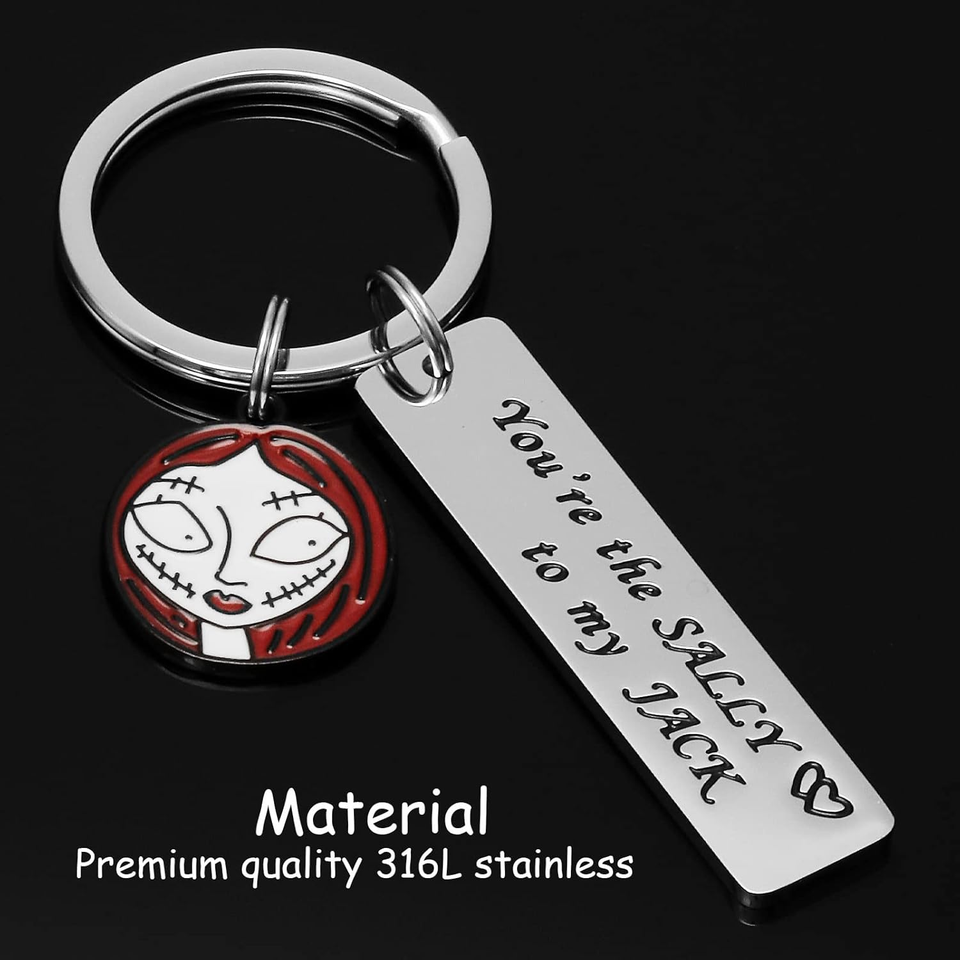 Jack Skellington Gifts Keychian for Women Men Jewelry Jack Skeleton ...