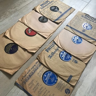 8x Shellac Records Job Lot Mixed Artists MixGenre Collection Bundle ...