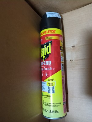 Raid Defend Ant and Roach Killer 20-oz Lemon out-Indoor Bug Spray | eBay