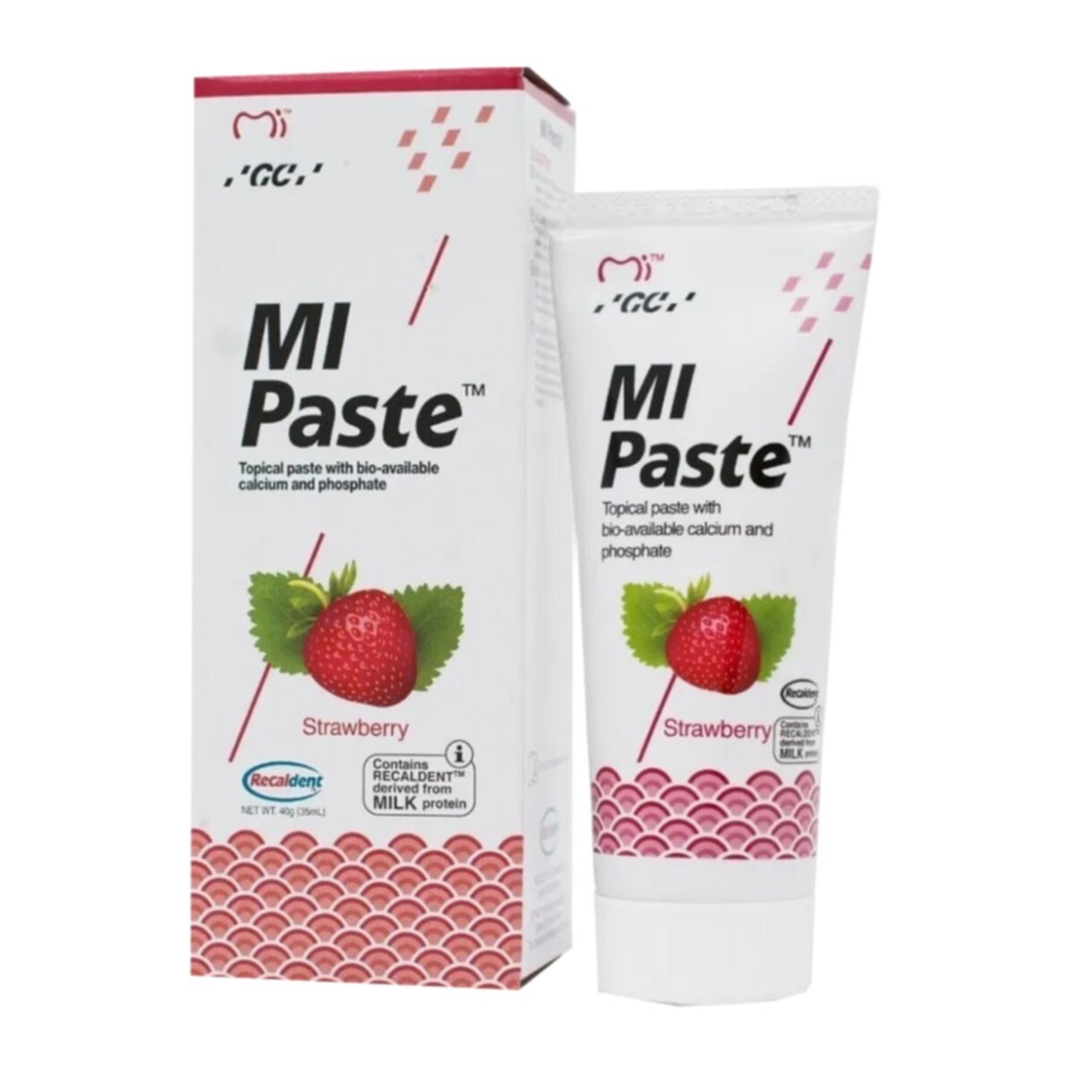 GC MI Paste Fluoride-Free Tooth Creme with Recaldent 40g Tube ...