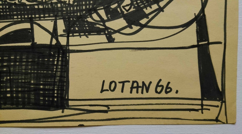 YONA LOTAN 2 Painting s Modern Israel Jewish Art Europe Paris Painter ...