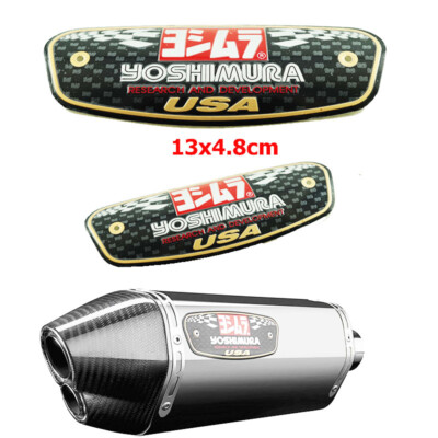 1Pc Yoshimura Logo Emblem for Exhaust USA Motorcycle size 13x4.8cm | eBay