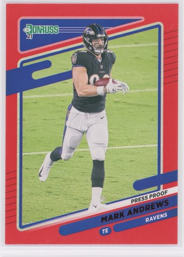 MARK ANDREWS 2021 DONRUSS RED PRESS PROOF #244 RAVENS | eBay