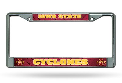 Iowa State Cyclones Chrome Metal License Plate Frame FREE US SHIPPING ...
