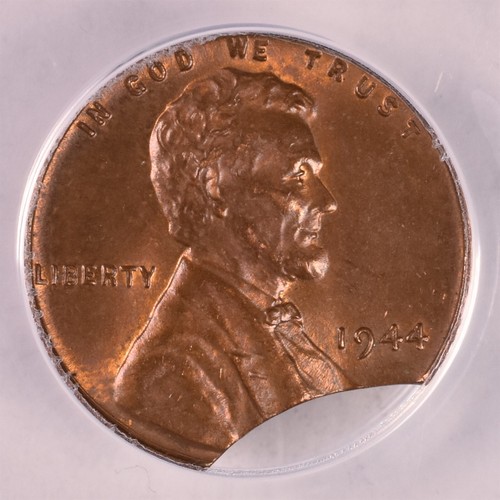 1944 Lincoln Wheat Penny Cent Curved Clip 2.85 Grams - ANACS AU55 | eBay
