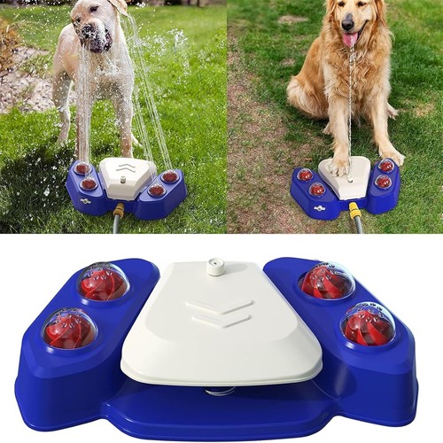 New-Outdoor Dog Water Play Sprinkler,Step On Dog Water System,Safe Self ...