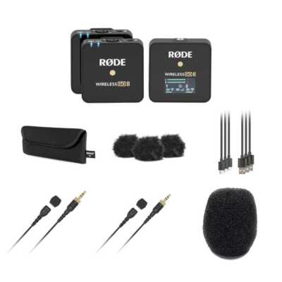 Rode Wireless GO II (Pair) with 2x Rode Lavalier II and Rode WS-LAV | eBay