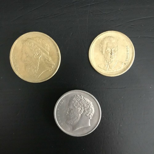 Greece 1990 Apaxmei / Apaxmai 10, 20 and 50 Greek Drachma Job Lot | eBay UK