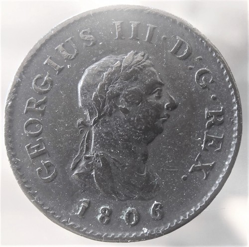 1806, GREAT BRITAIN, HALF PENNY, KING GEORGE III, NO BERRIES. | eBay