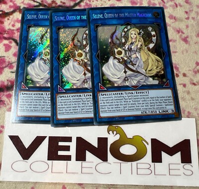 3x (M/NM) *EURO* Selene, Queen of the Master Magicians RA01-EN047 ...