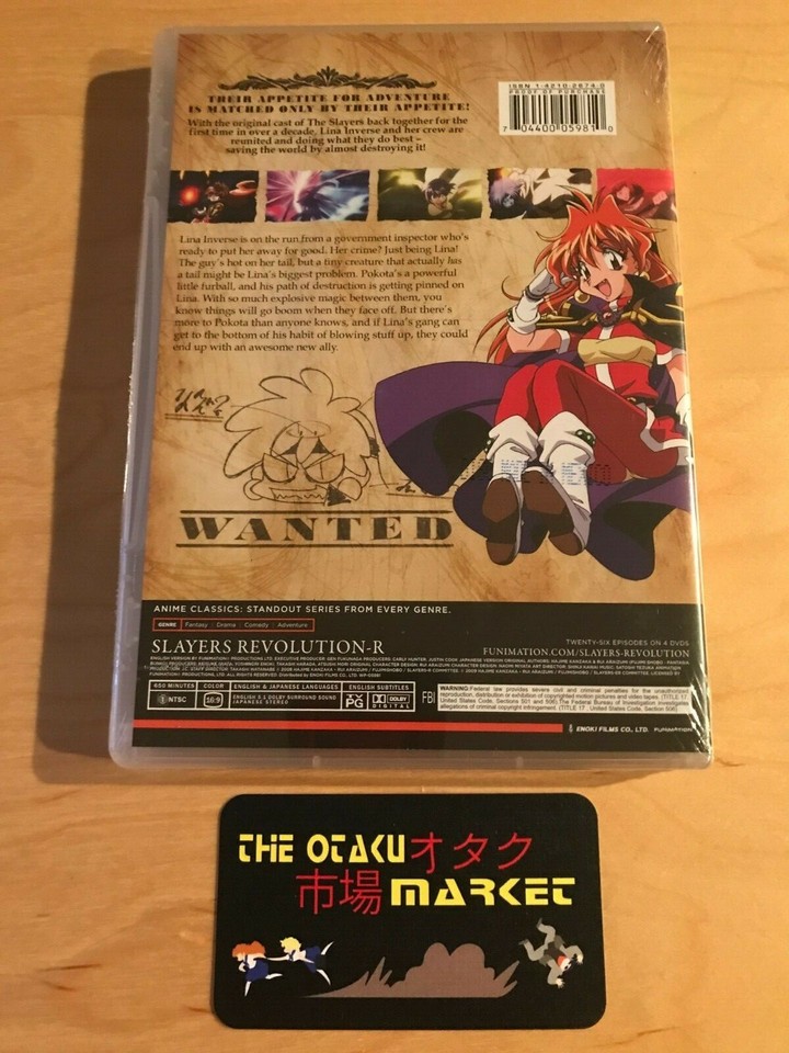 Slayers, the Revolution-R complete season 4 & 5 / NEW anime on DVD ...