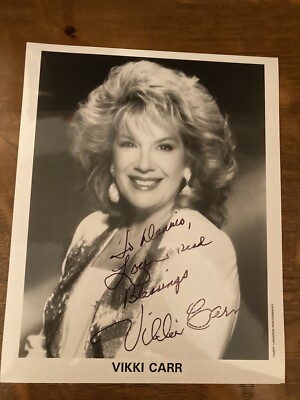 VICKI CARR COUNTRY WESTERN SINGER SIGNED PHOTO BLACK AND WHITE 8 X 10 ...