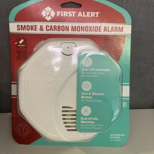 First Alert Battery Powered Combination Smoke and Carbon Monoxide Alarm ...