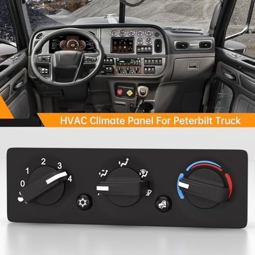 HVAC A/C Heater Climate Control Module Panel Fit for Peterbilt Trucks ...