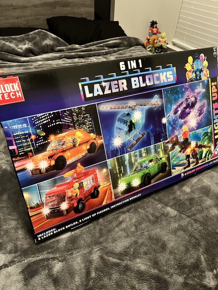 Laser Blocks 6 In 1 Building Toys LIGHTS UP 688 Pieces | eBay