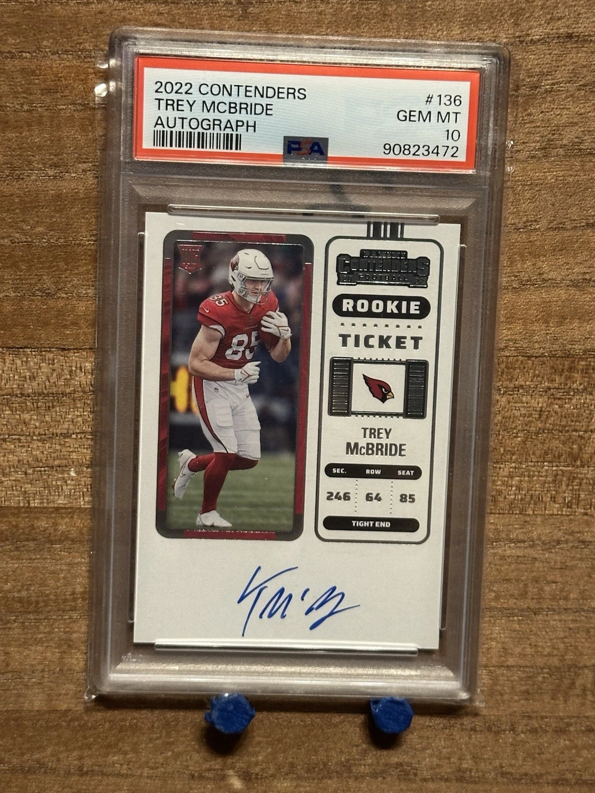 2022 Panini Contenders Rookie Ticket Auto #136 Trey Mcbride PSA 10 ...
