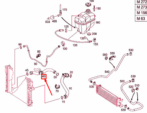 NEW MERCEDES-BENZ E W211 RADIATOR BOTTOM HOSE A2115014682 OEM | eBay