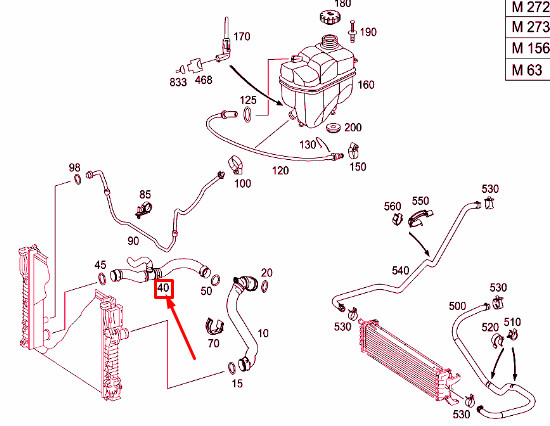 Mercedes-Benz E W211 Radiator Bottom Hose A2115014682 OEM for sale ...