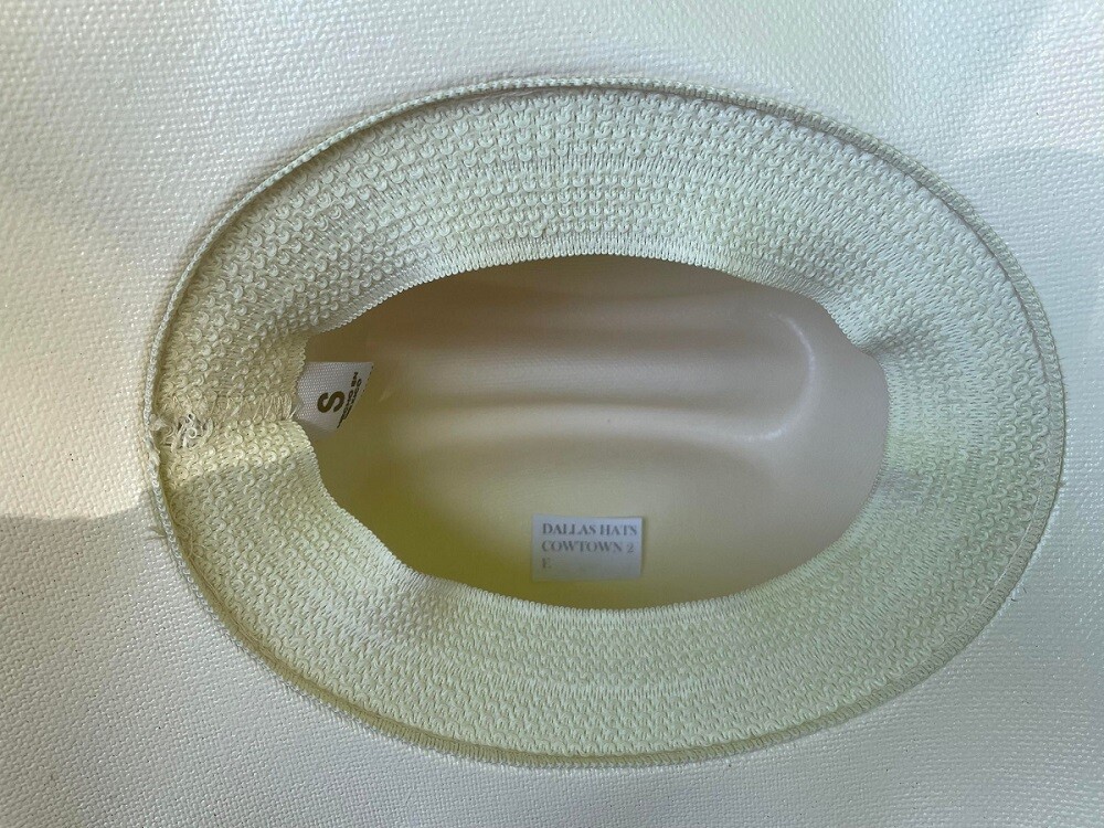 Cowboy STOMPER Hat - Western CANVAS STRAW - 4" Brim Rodeo, River, Brad ...