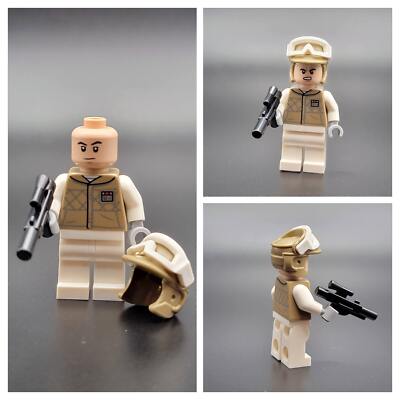 LEGO® Star Wars Hoth Rebel Trooper w/ Blaster Dark Tan Uniform and ...