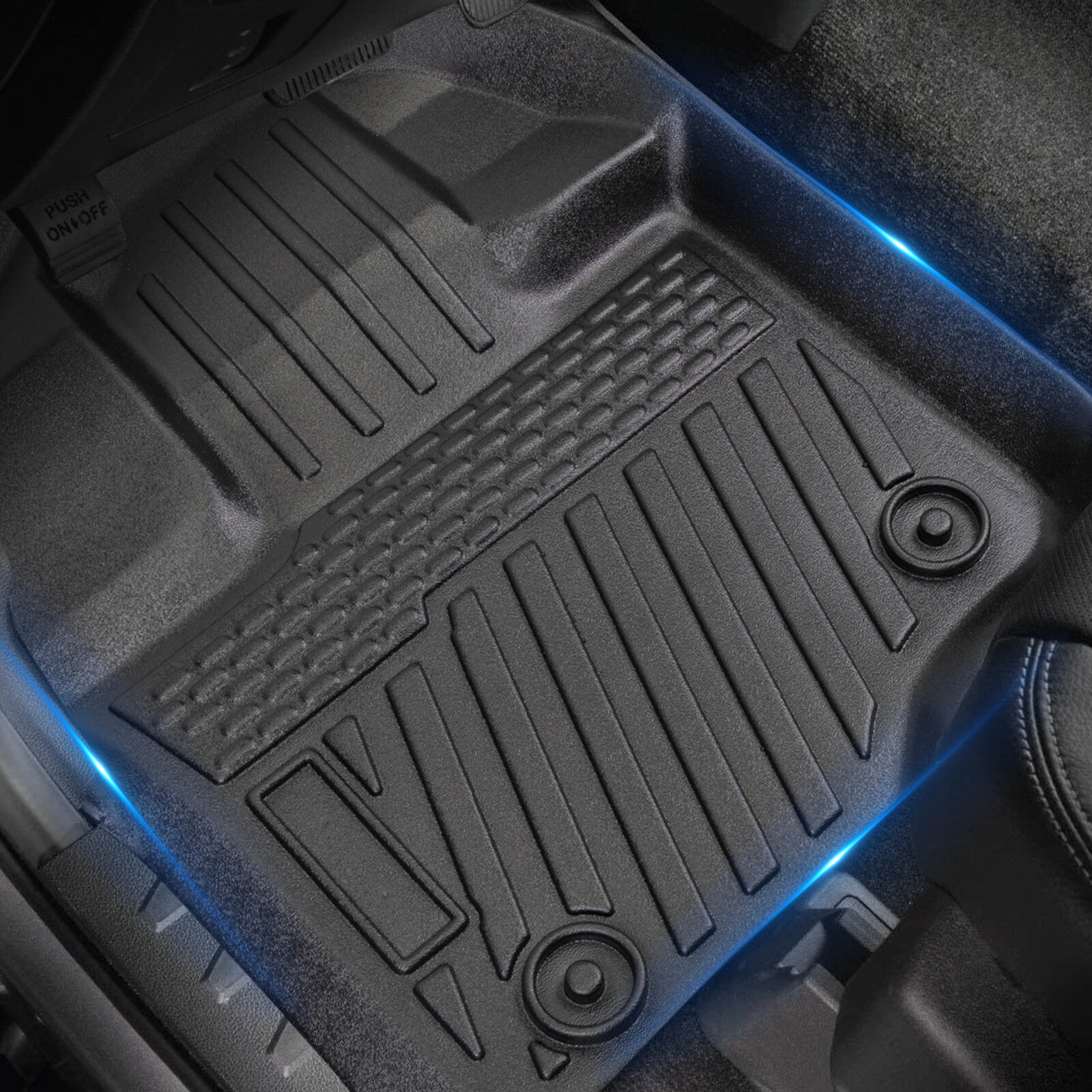 TPE Floor Mats for 2015-2024 Ford F-150 Lariat Crew Cab Pickup TPE ...