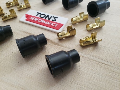 9 Pack 180 degree angle Spark Plug Distributor Magneto Terminal and ...