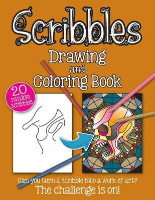 Scribbles Drawing And Colouring Book: Adult Drawing And Coloring Book ...