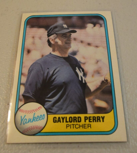 1981 Fleer #91 Gaylord Perry, New York Yankees | eBay