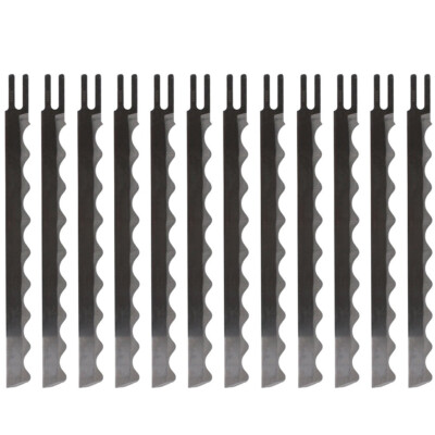 12 Pcs 8" Wave Edge Knives #8EW for Eastman Straight Blade Cutting ...