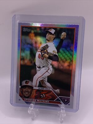 2023 Topps Series 2 Spenser Watkins Silver Rainbow Foil #393 ...
