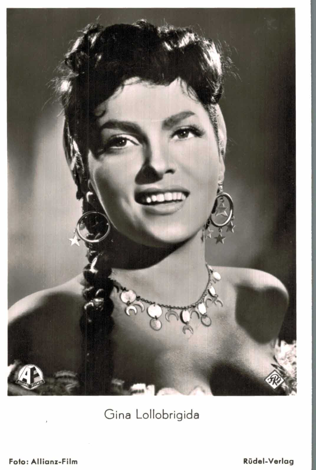 Gina Lollobrigida * Original Rüdel Postcard *** No. 1680 f | eBay
