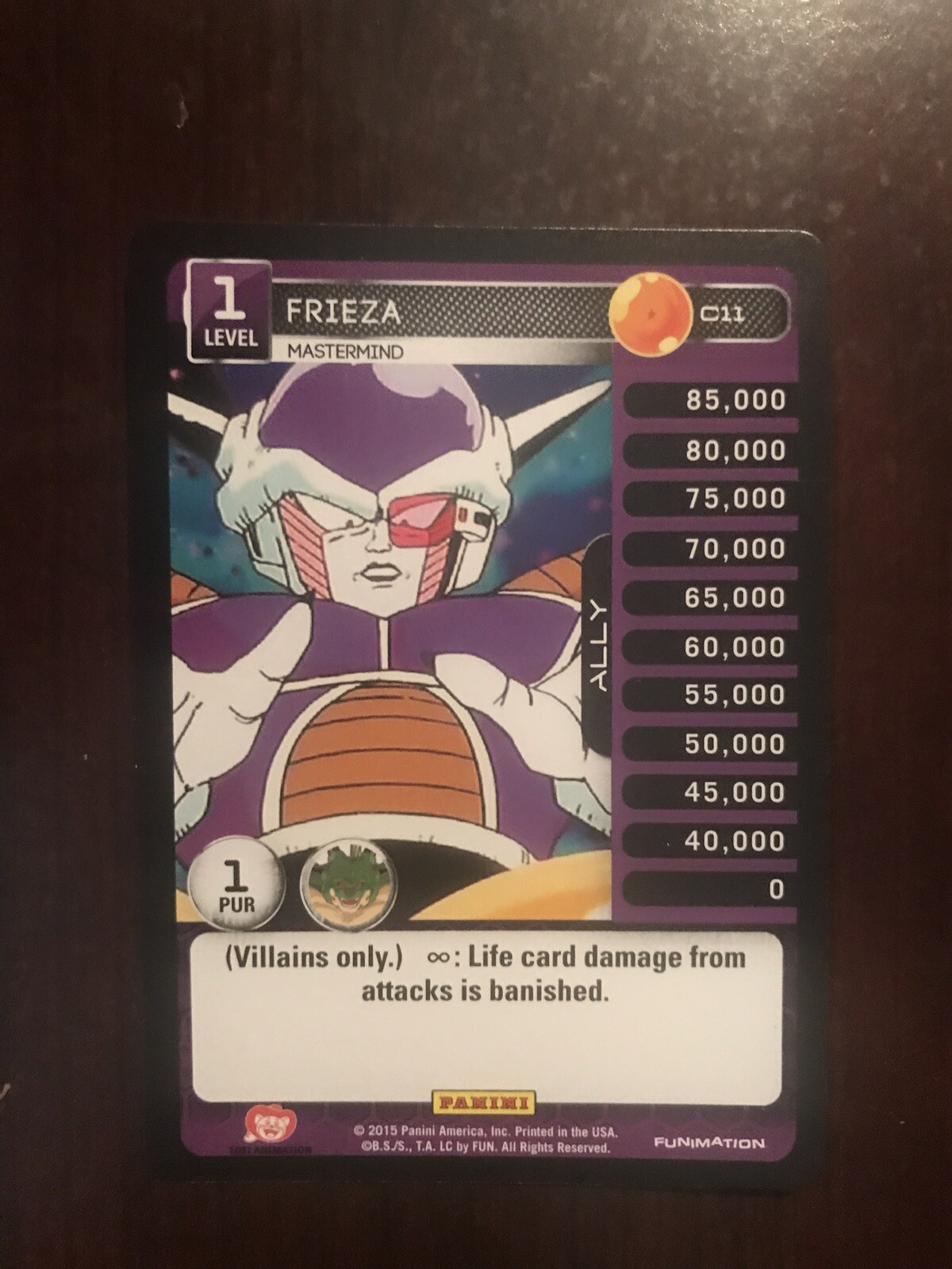 2015 Dragon Ball Z Heroes & Villains #C11 - Frieza - Mastermind (Common ...