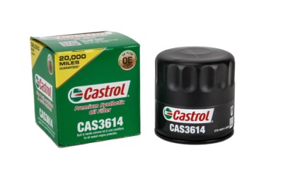 Castrol CAS3614 Premium Synthetic Oil Filter | 20,000 Mile ...
