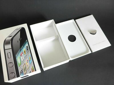 nur VERPACKUNG für iPhone 4S 32GB schwarz *ohne iPhone* Box Schachtel ...