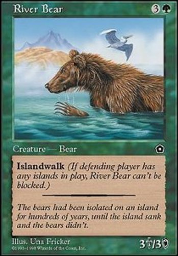 River Bear Magic mtg Heavy Play, English Portal Second Age x1 | eBay