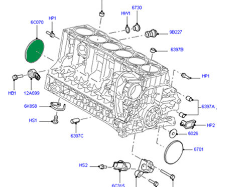 GENUINE LAND ROVER CRANKSHAFT FRONT COVER LR2 3.2L OEM NEW LR001429 | eBay